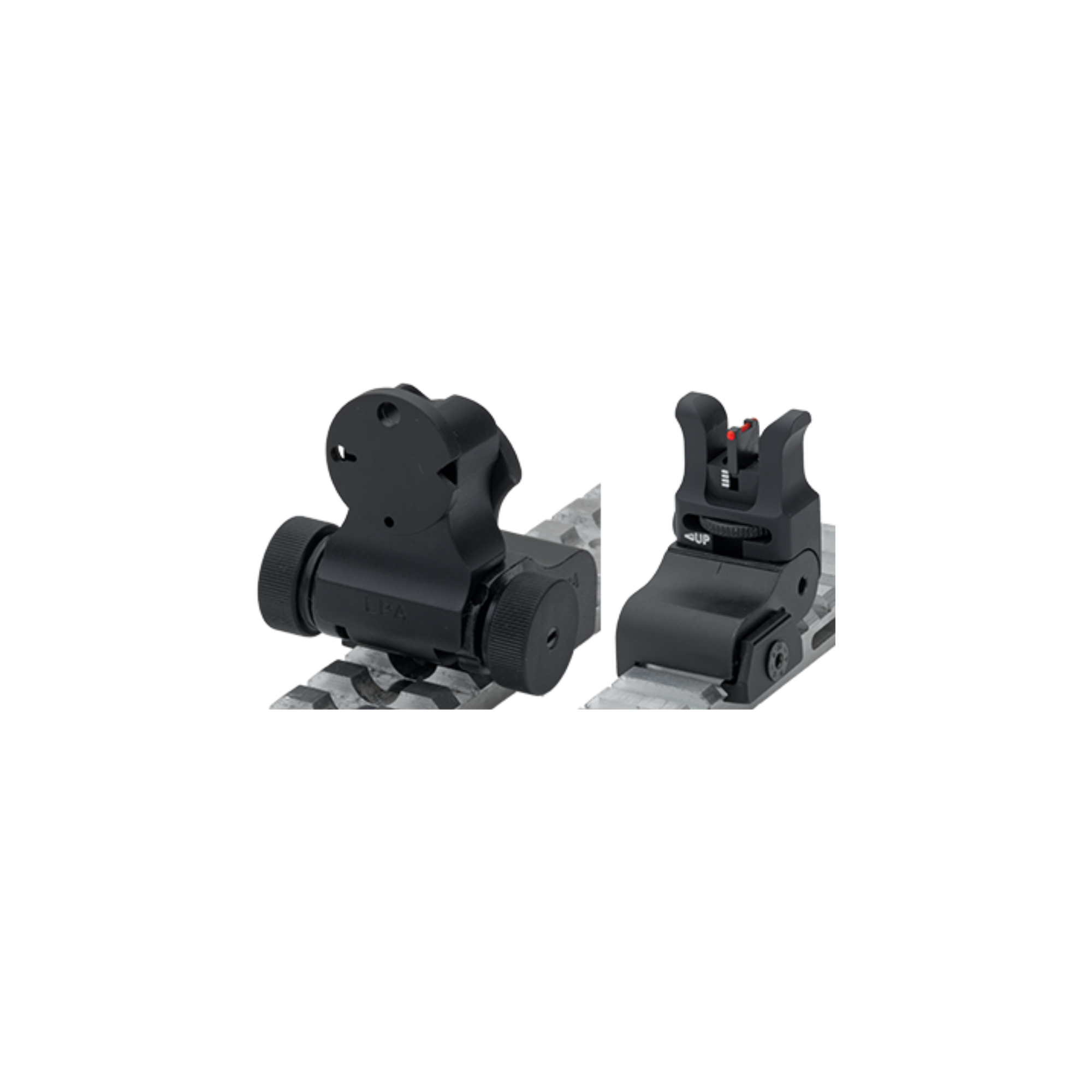 LPA MIRA AJUSTAVEL REBATIVEL COM FIBRA PICATINNY AR9 AR15 MAS7COM ...